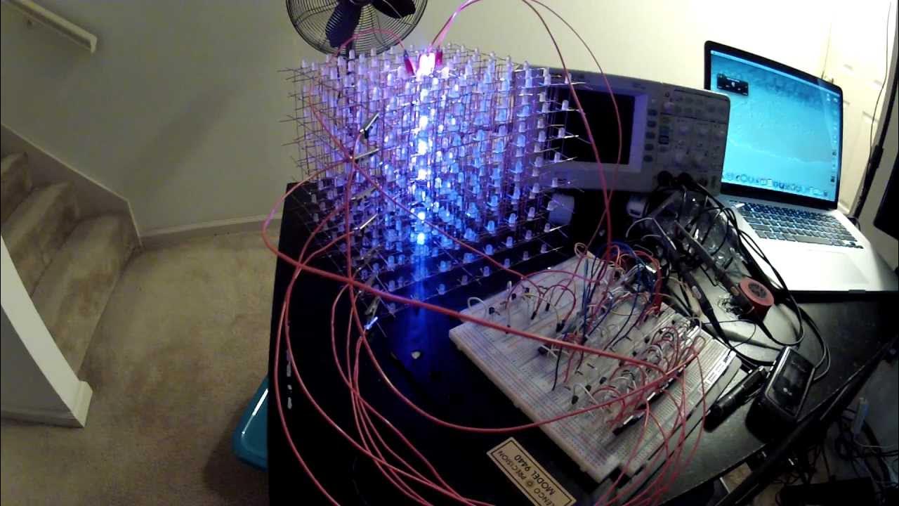 8x8x8 RGB LED Cube - The Build Part 2 - YouTube