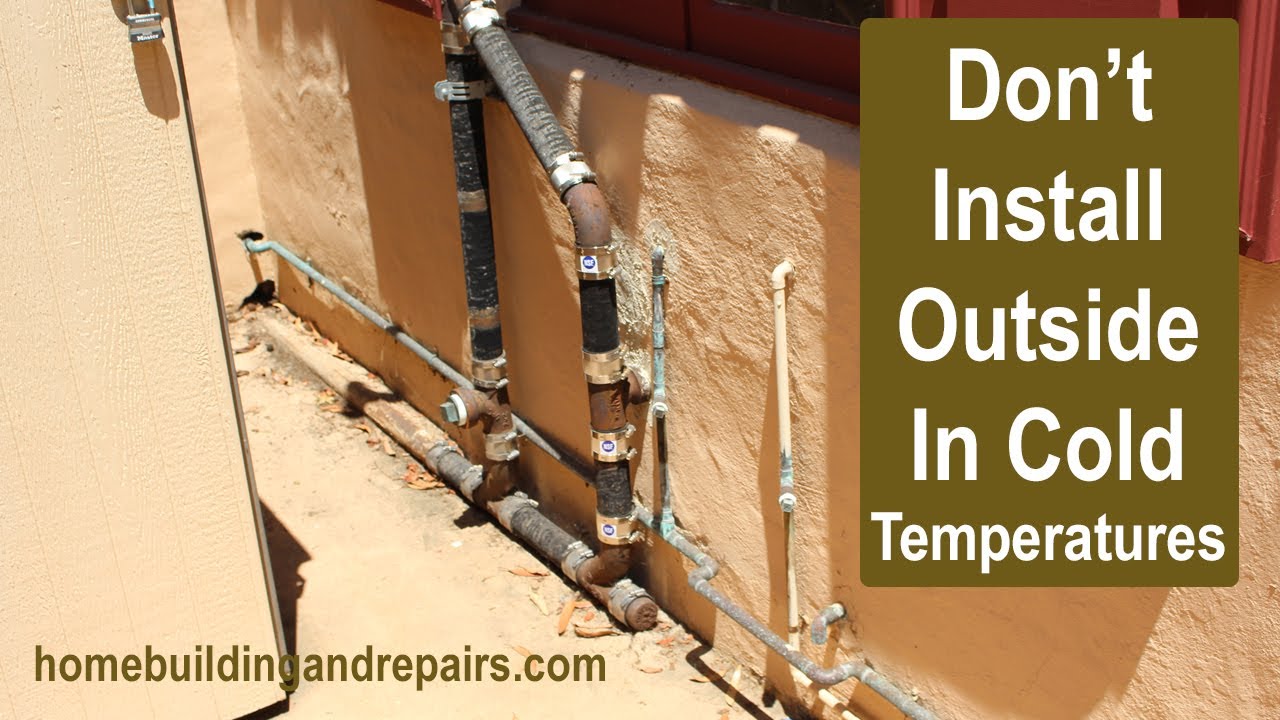 Watch This Video Before Installing Plumbing Pipes Outside Your Home or ...