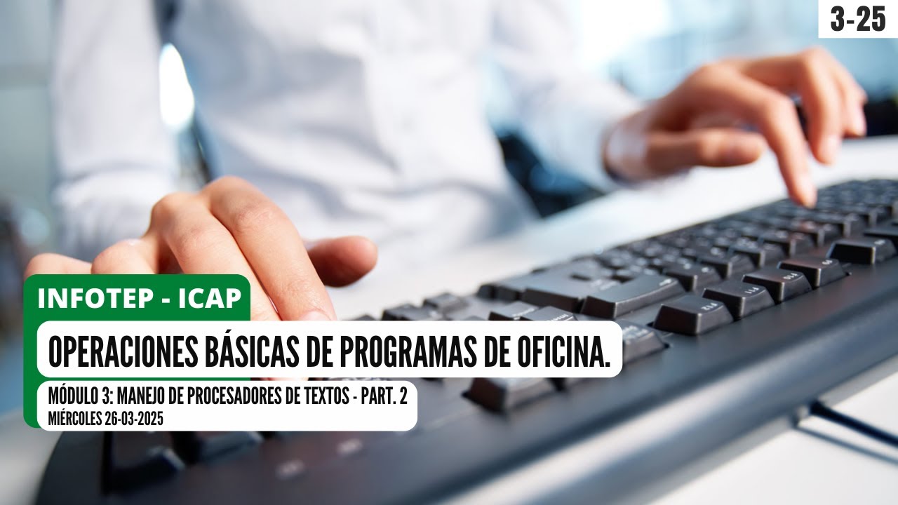 𝗢𝗽𝗲𝗿𝗮𝗰𝗶𝗼𝗻𝗲𝘀 𝗕á𝘀𝗶𝗰𝗮𝘀 𝗱𝗲 𝗣𝗿𝗼𝗴𝗿𝗮𝗺𝗮𝘀 𝗱𝗲 𝗢𝗳𝗶𝗰𝗶𝗻𝗮 - 𝟬𝟵𝟭𝟲 💾│𝖬𝖺𝗇𝖾𝗃𝗈 𝖽𝖾 𝖯𝗋𝗈𝖼𝖾𝗌𝖺𝖽𝗈𝗋𝖾𝗌 𝖽𝖾 𝖳𝖾𝗑𝗍𝗈𝗌 - 𝖯𝖺𝗋𝗍. 𝟤 ...