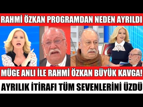 MÜGE ANLI VE RAHMİ ÖZKAN BÜYÜK KAVGA SONRASI RAHMİ ÖZKAN PROGRAMDAN AYRILDI STÜDYO KARIŞTI