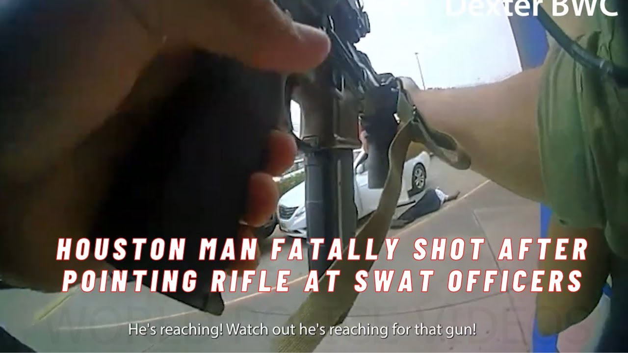 Houston man fatally shot after pointing rifle at SWAT officers - YouTube
