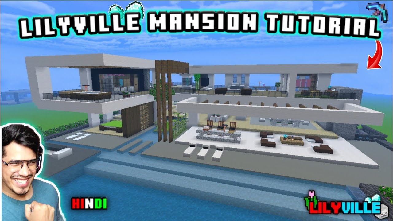 How To Make Lilyville Mansion In Minecraft😶‍🌫️ [ TUTORIAL] - YouTube