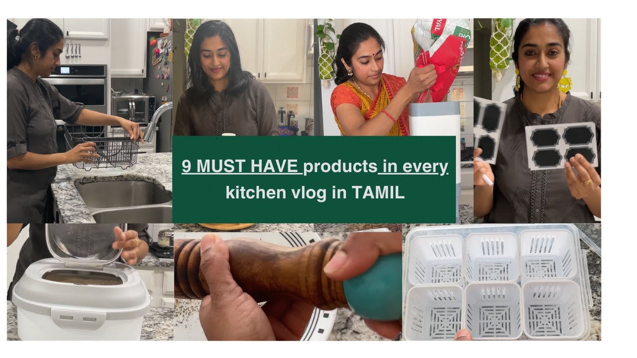 9 MUST HAVE PRODUCTS in your Kitchen Vlog in TAMIL!! - YouTube