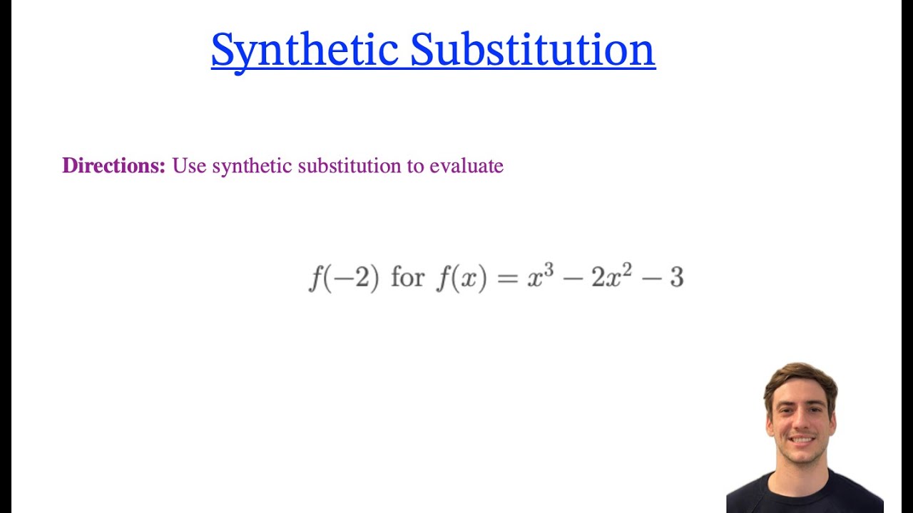 Math Algebra: Synthetic Substitution - YouTube