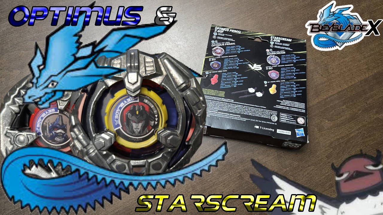 Beyblade X Beast Wars?! OPTIMUS PRIMAL+STARSCREAM TransformerCollab ...