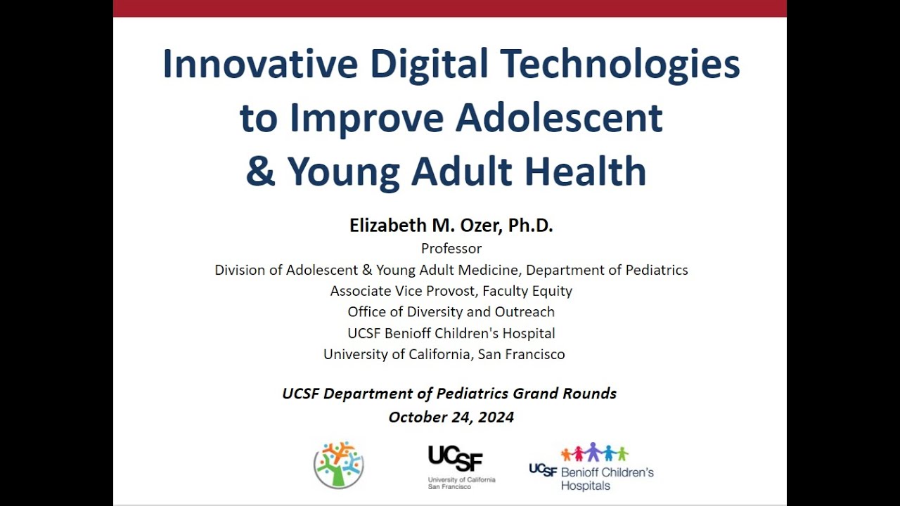 October 24, 2024- Innovative Digital Technologies to Improve Adolescent ...