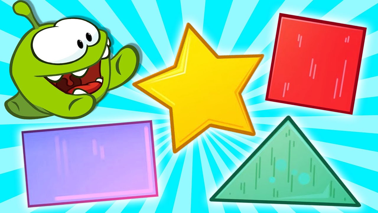 🔺Shapes Song With Om Nom🔵🟩 | Best Songs For Children | Learn With Om ...