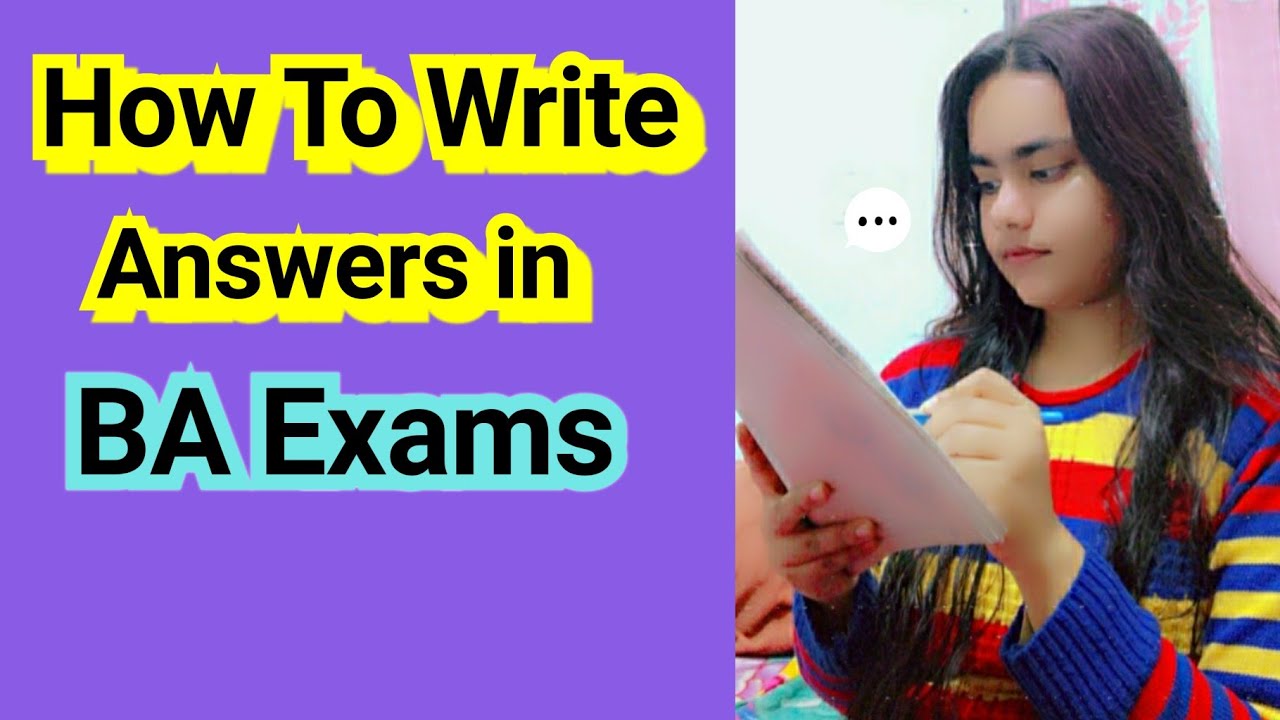 How To Write Answers In BA | Graduation Answer Writing | BA में कॉपी ...