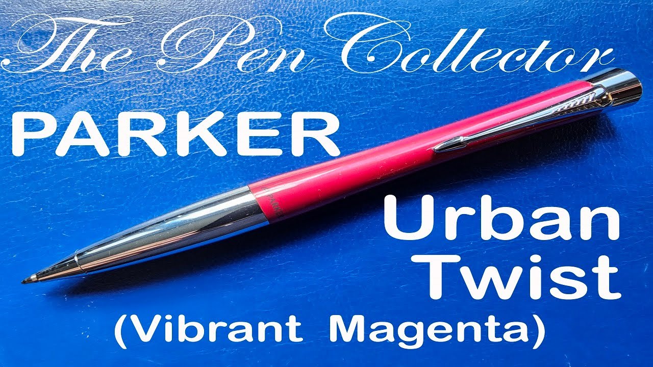 PARKER Urban Twist Magenta Ballpoint Pen Review - YouTube
