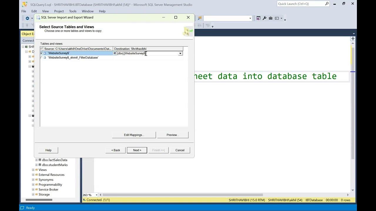 Import ExcelSheet data into Database Table - YouTube