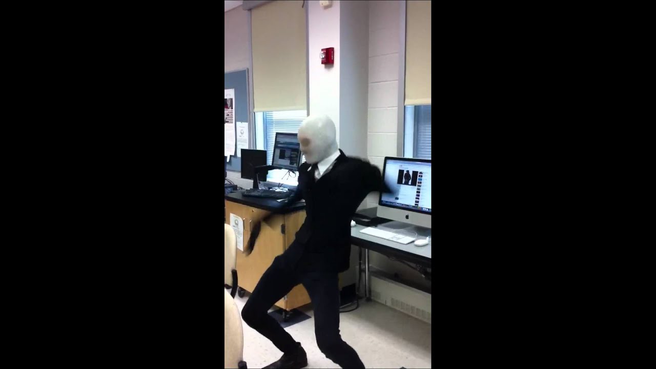 Slender man dancing - YouTube