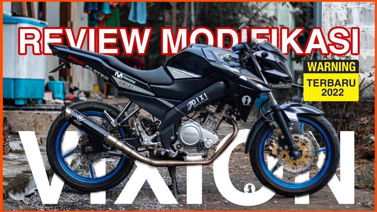 VIXION MODIF ROAD RACE - REVIEW VIXION SIMPLE MININALIS + HARGA - YouTube