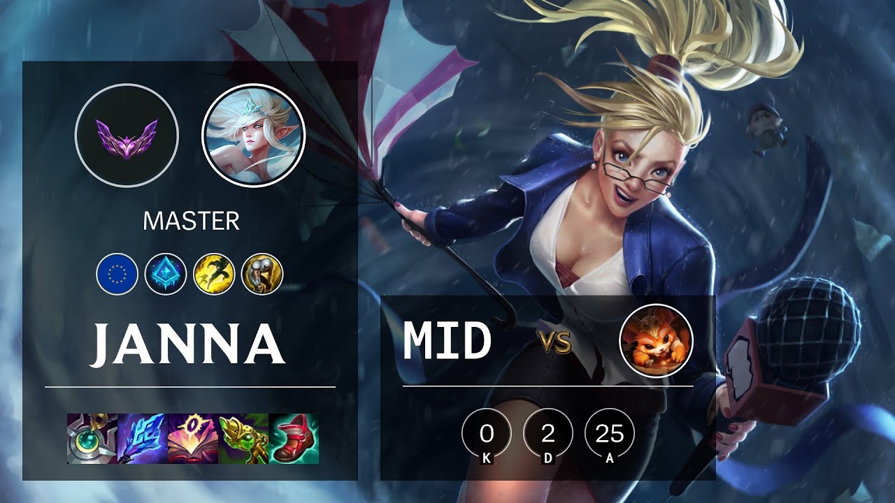 Janna Mid vs Gnar - EUW Master Patch 12.5 - YouTube