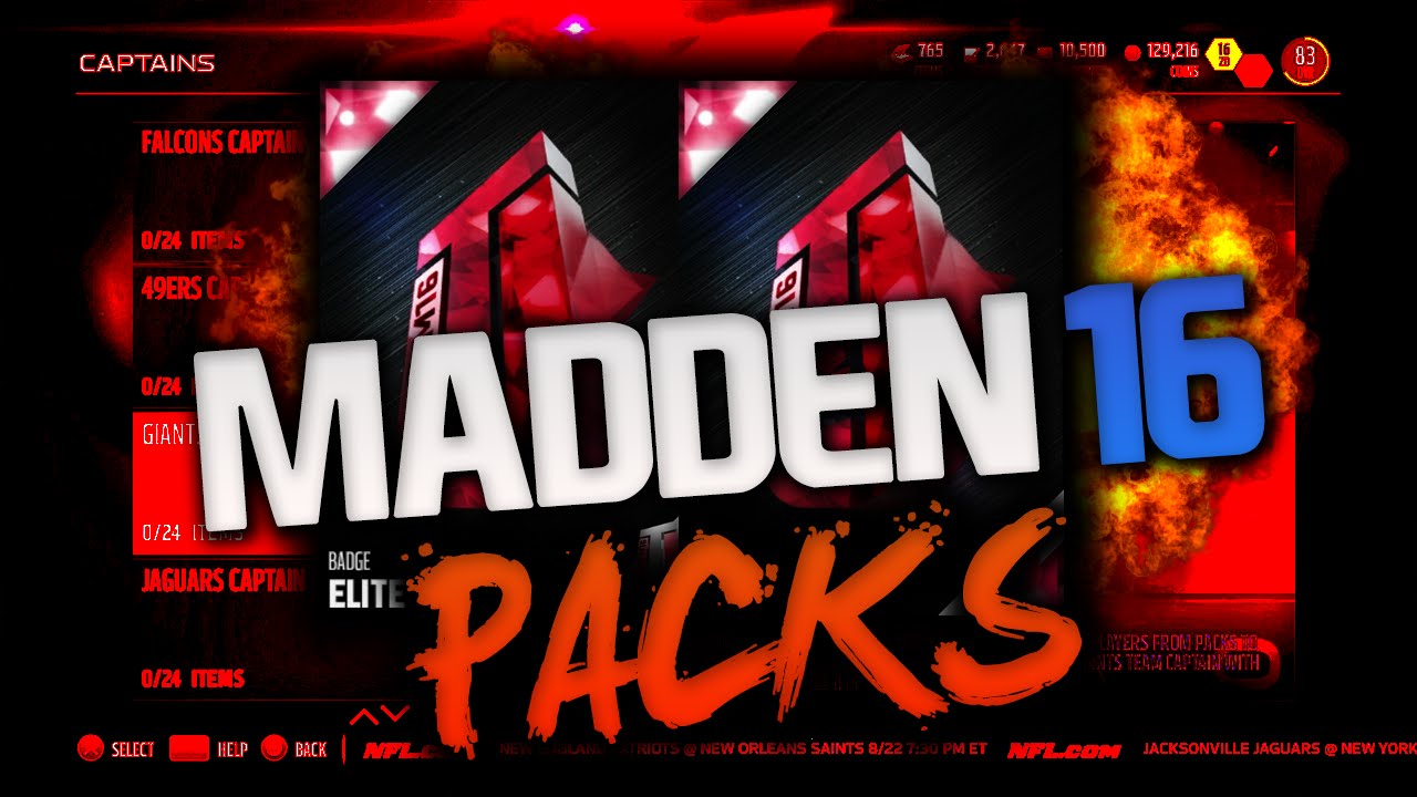 HUGE 10 BADGE PACK OPENING! | MADDEN 16 ULTIMATE TEAM - YouTube