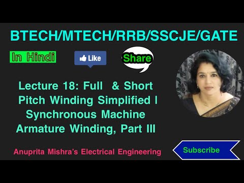 Lecture 18: Full & Short Pitch Winding Simplified | Synchronous Machine ...