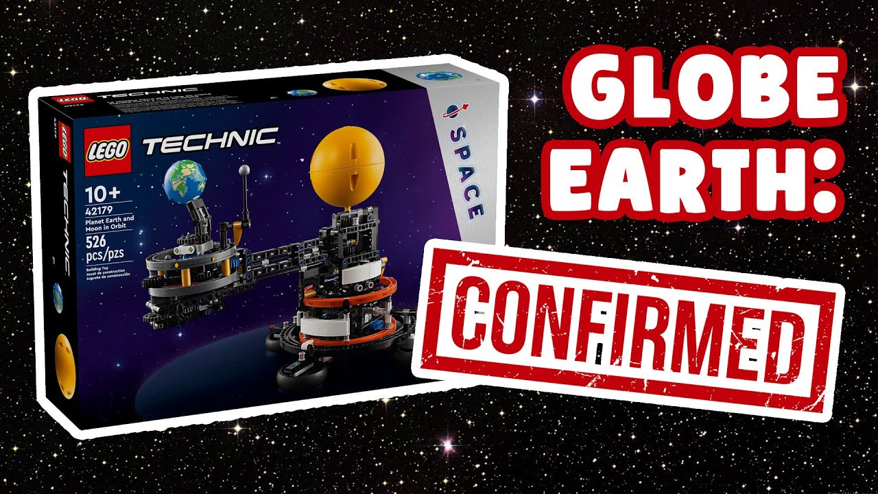 Globe Earth CONFIRMED! LEGO Planet Earth and Moon in Orbit - Time Lapse ...