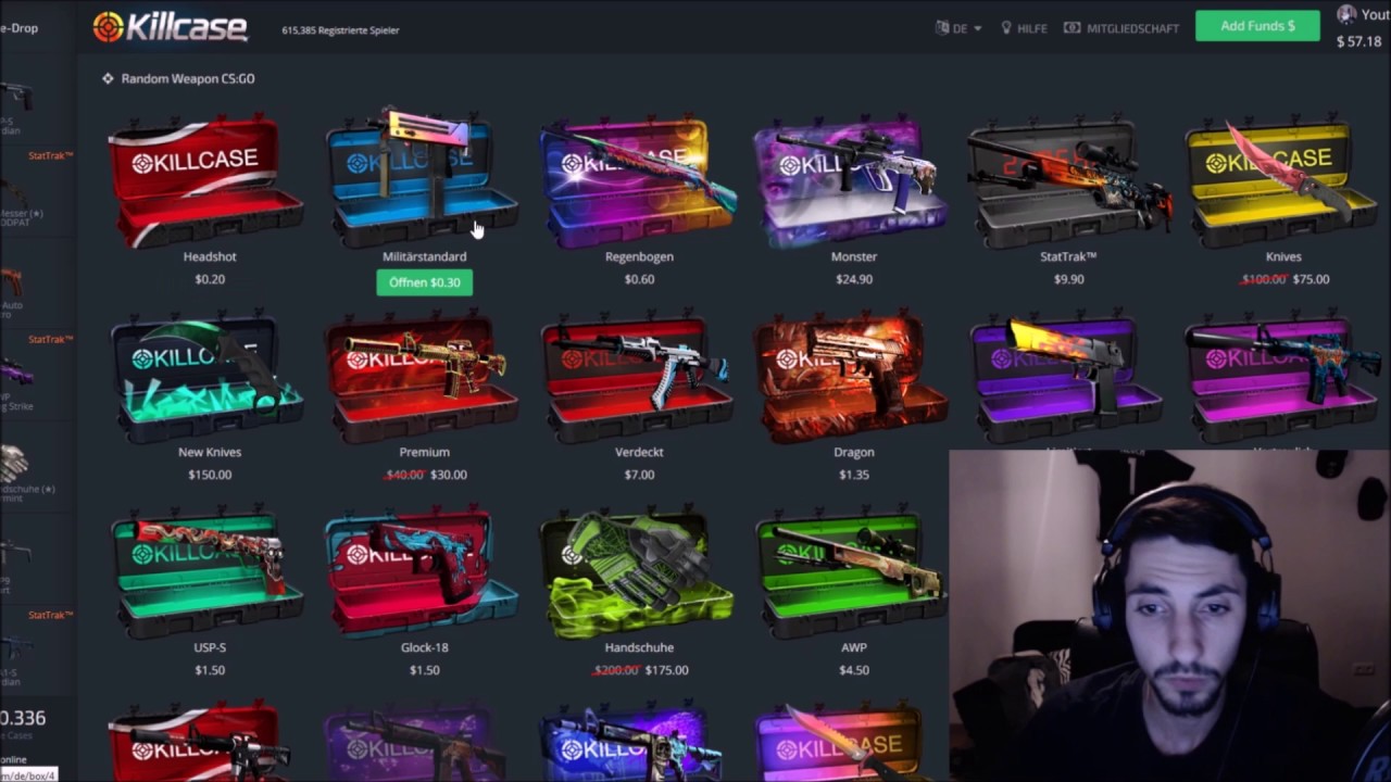 Killcase.com - 150$ Case | CS:GO Gambling | KnifeGiveaway - YouTube