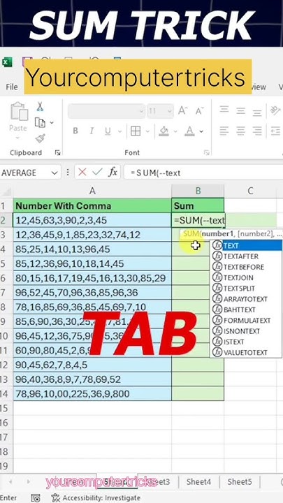 Sum Tricks Dj Djexcel Excelshortcuts Excel Excelclub Exceltech Education Microsoftoffice