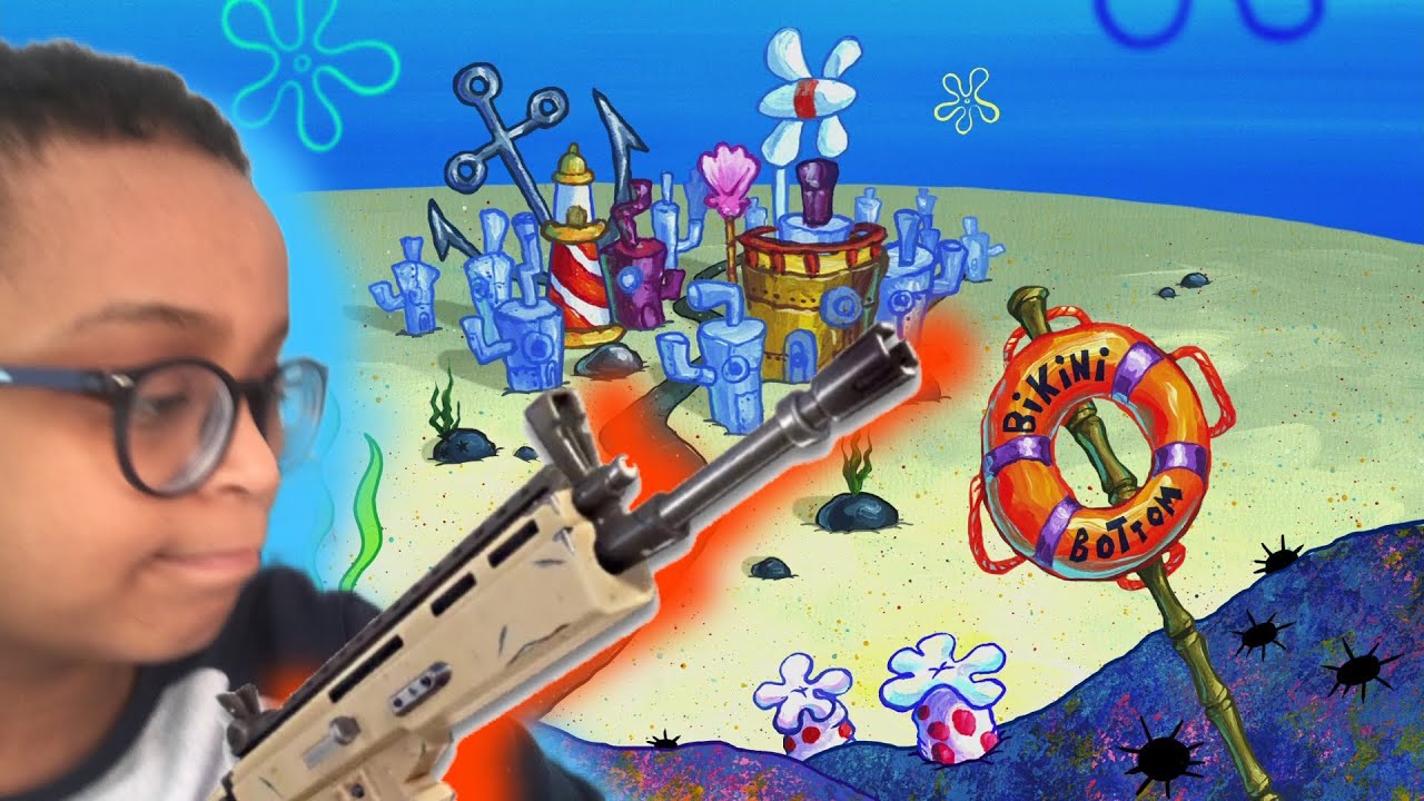 BIKINI BOTTOM HAS GUNS!?!? | Fortnite Sponge 1V1 - YouTube