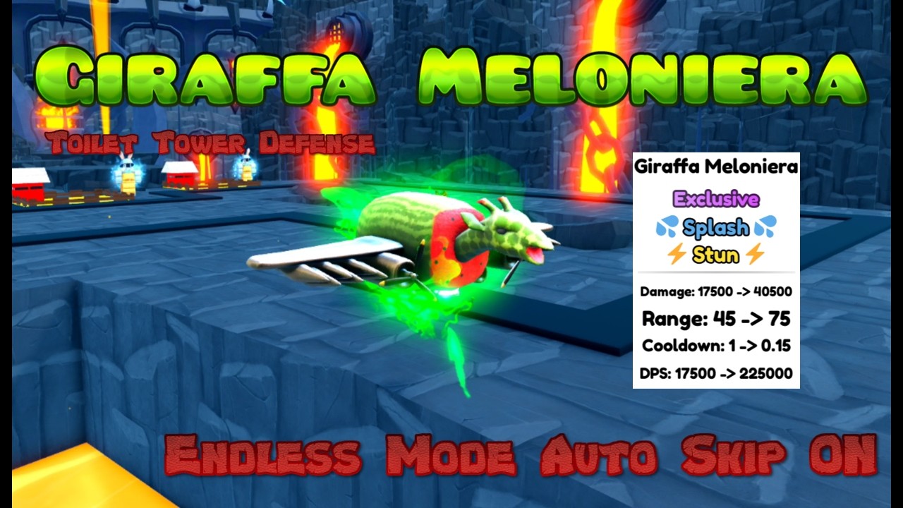 Is Giraffa Meloniera the STRONGEST Exclusive unit? Toilet Tower Defense ...