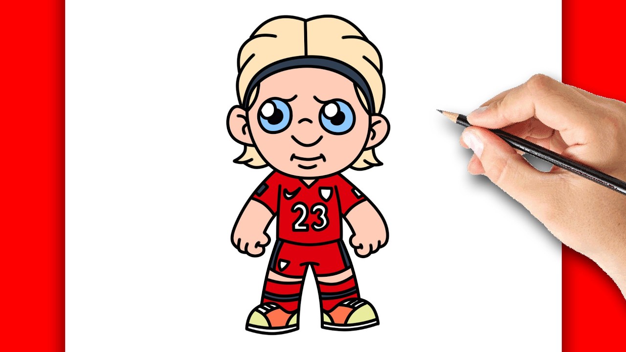 HOW TO DRAW ERLING HAALAND | DRAWING STEP BY STEP - YouTube
