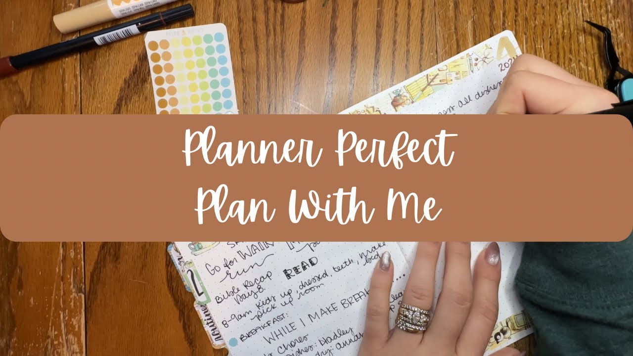 Plan With Me in My Planner Perfect Book! - YouTube
