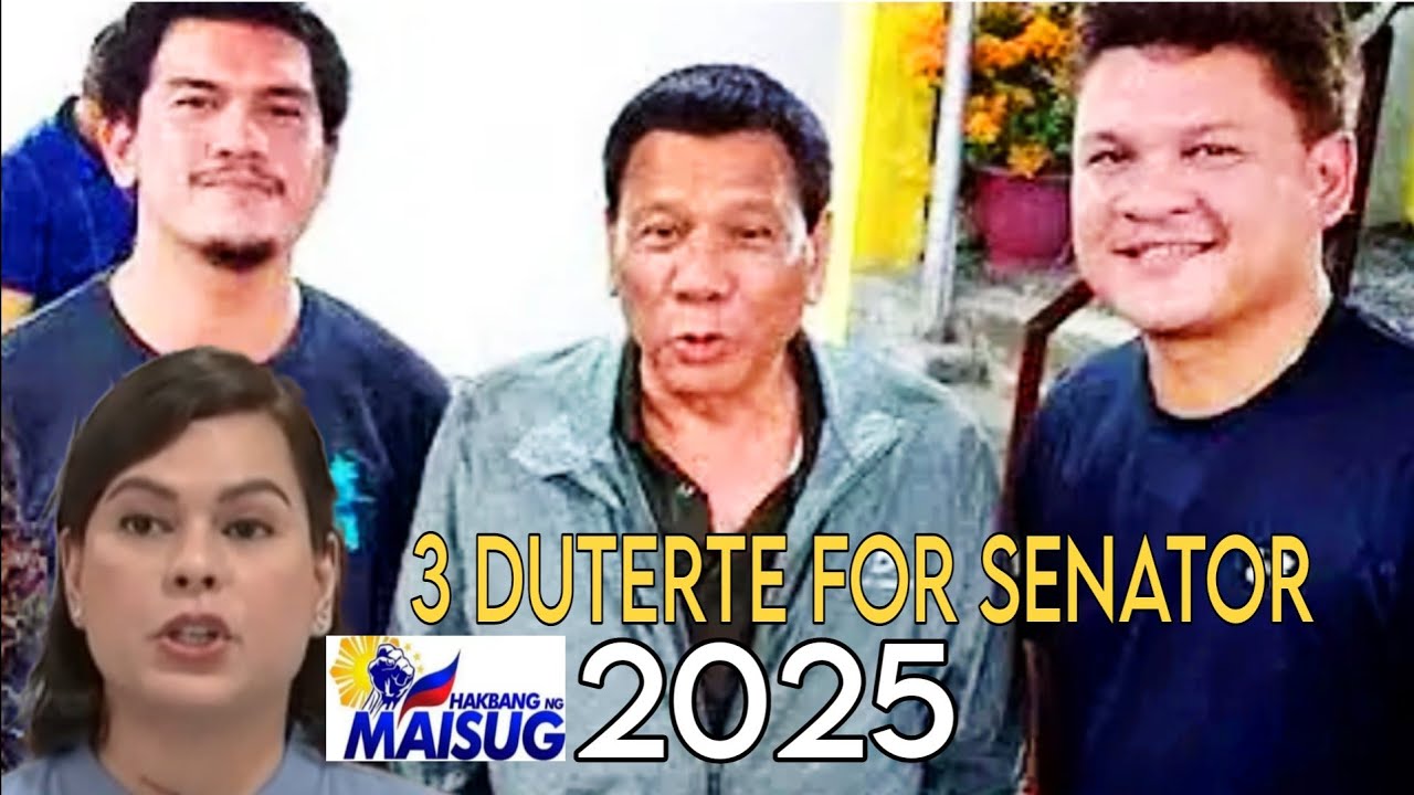 3 DUTERTE FOR SENATOR sa 2025 mid term election #maisug - YouTube