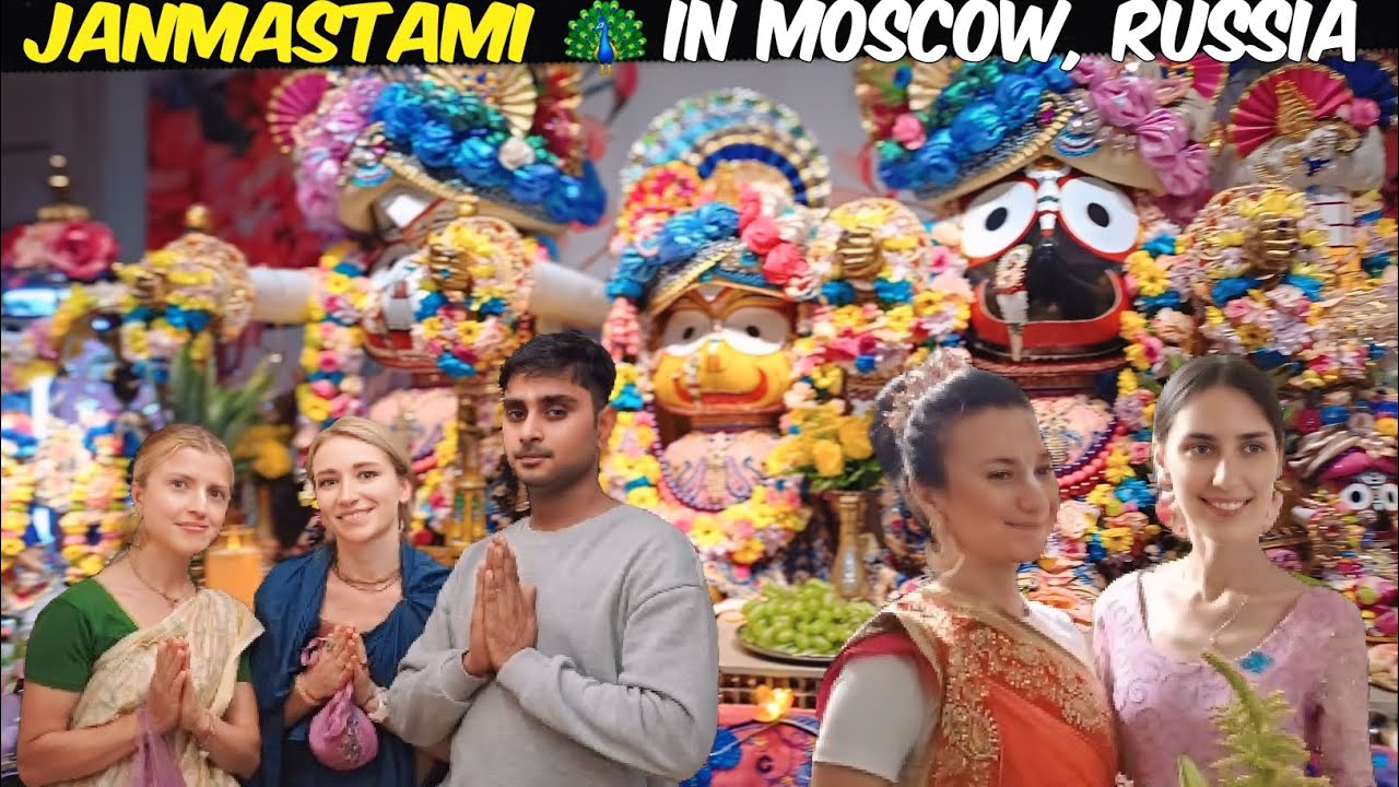 Janmastami celebrate with Russian people in Moscow| Russian iskcon ...
