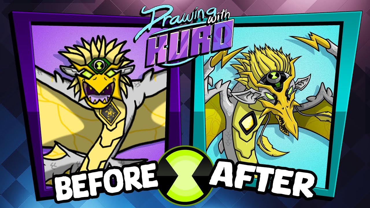 Kuro Draws a Dragon Bird Alien - YouTube