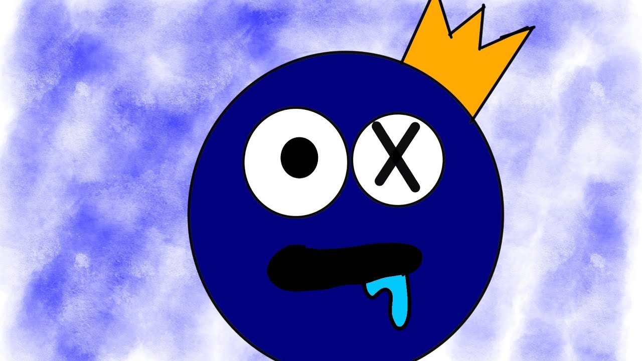 How To Draw Blue From Roblox RainBow Friends - YouTube