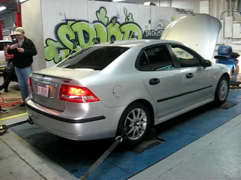 Saab 9-3SS BSR Stage II Dyno Run - YouTube