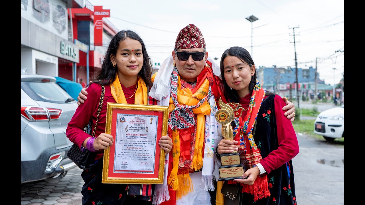 Gore Gurung welcome at Pokhara Airport - YouTube