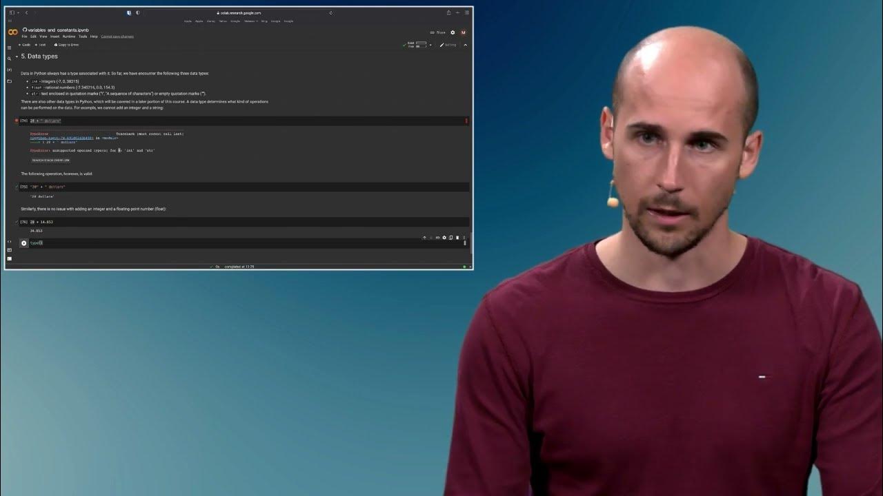 Data Types Introduction Python Youtube