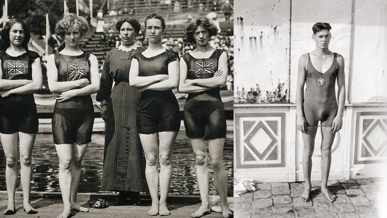 The Splash ,or swimming sport in the past, in retro photos - YouTube