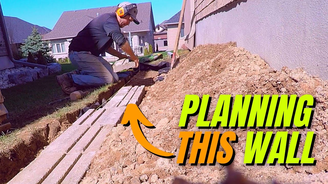 Planning and Building a Side Walkway | Hardscape Vlog #5 - YouTube