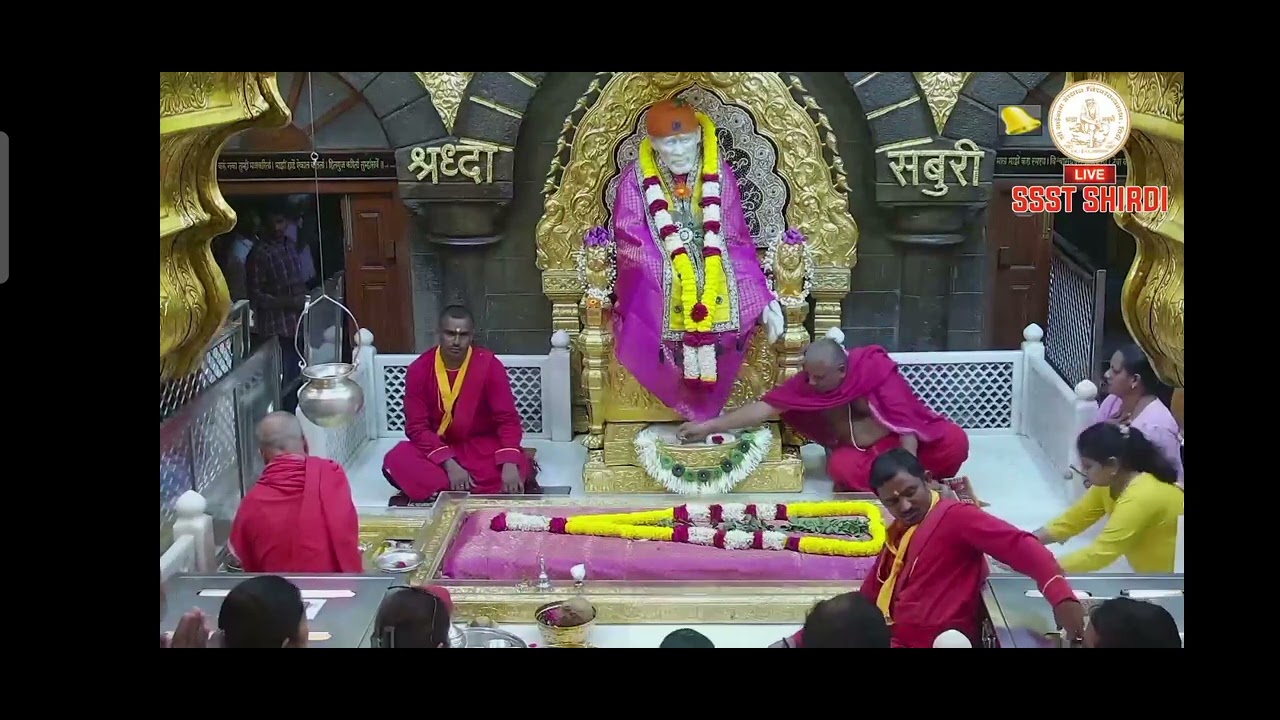 Shirdi Sai Mandir Darshan, Bhajan,Live Mangal Snan, Best Sai Baba Bhajan, Sai Baba Bhajan,Shirdi ...