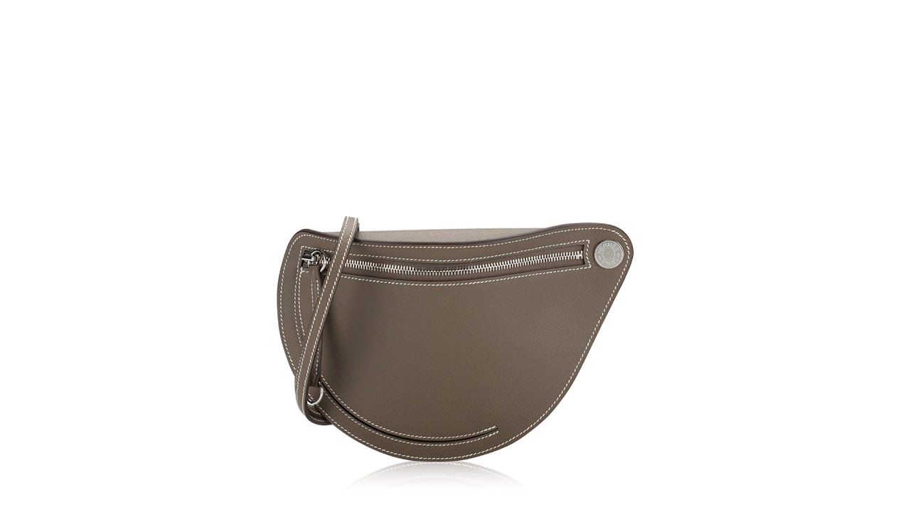 Hermes Epsom Petite Course Bag Etoupe - YouTube