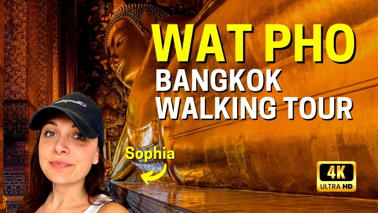 Wat Pho | Bangkok | Walking Tour | Reclining Buddha & Exploring Temple | 4K | Original Sounds ...