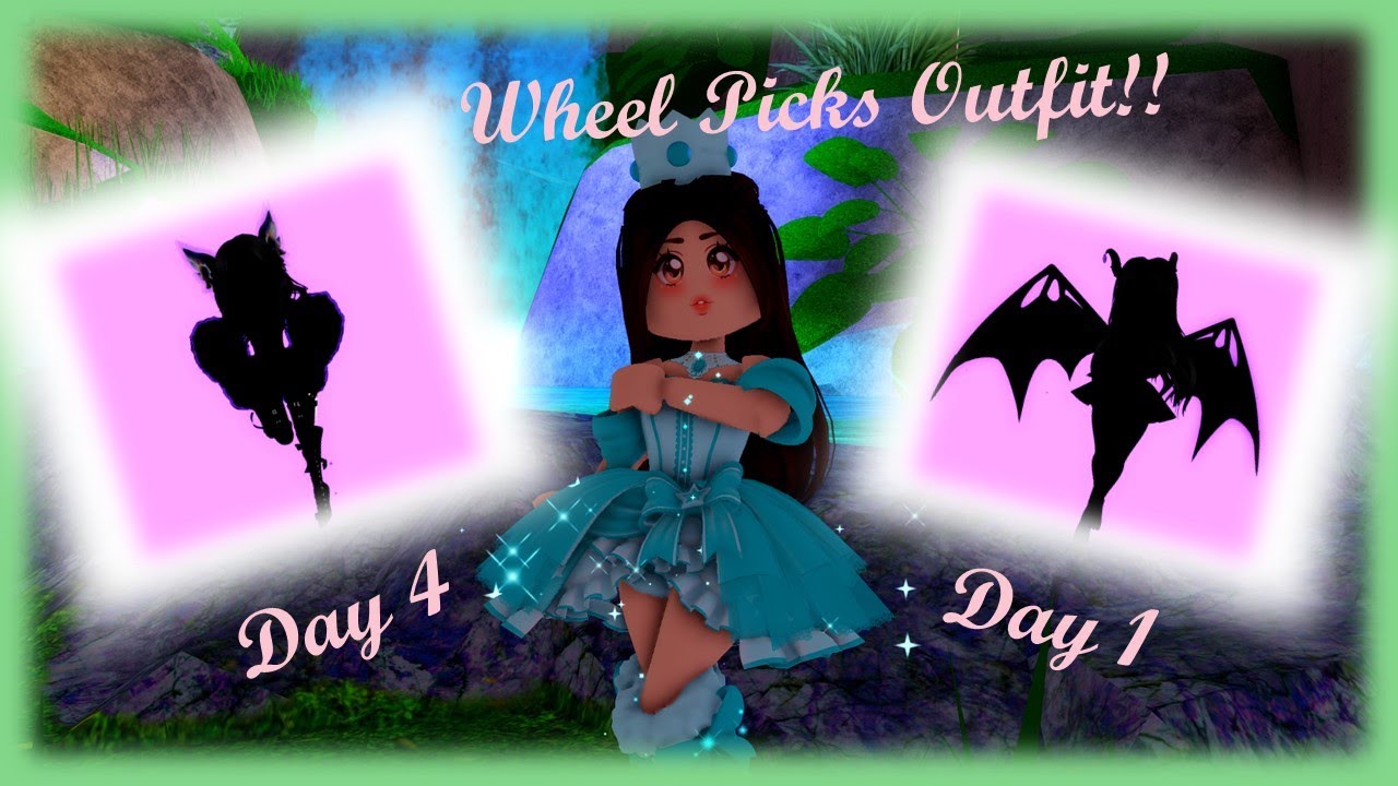 Rh but THE WHEEL picks my OUTFIT for a WEEK!! Royale high outfit ...
