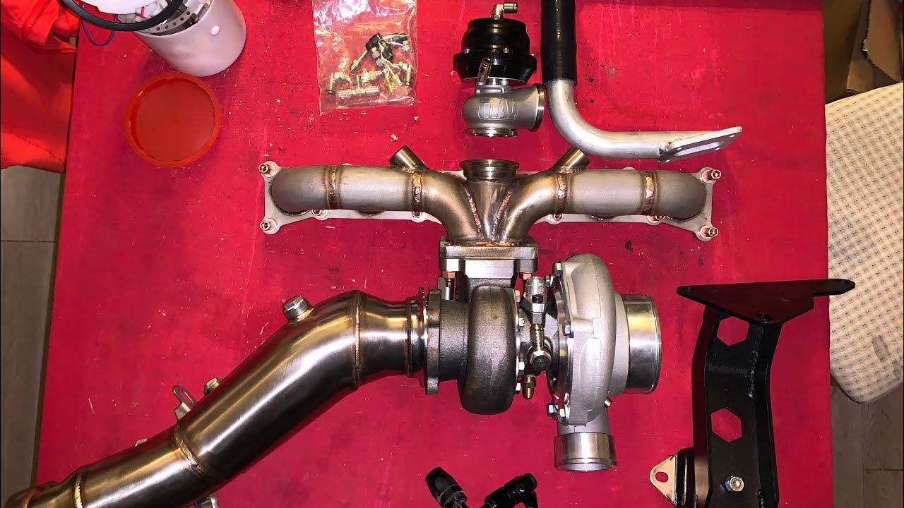 N54 single turbo kit on a BUDGET | overkill garage bottom mount ...