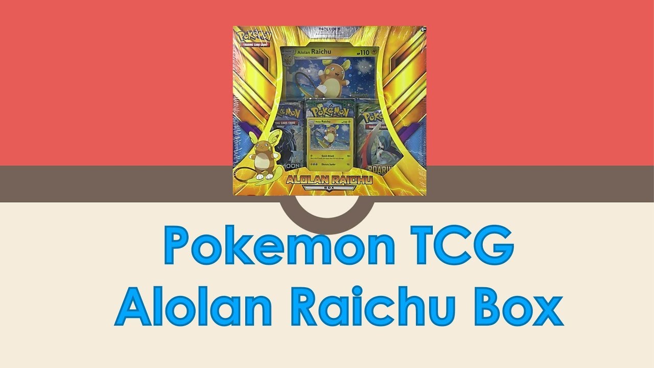 Pokemon TCG - Unboxing: Alolan Raichu Box - YouTube