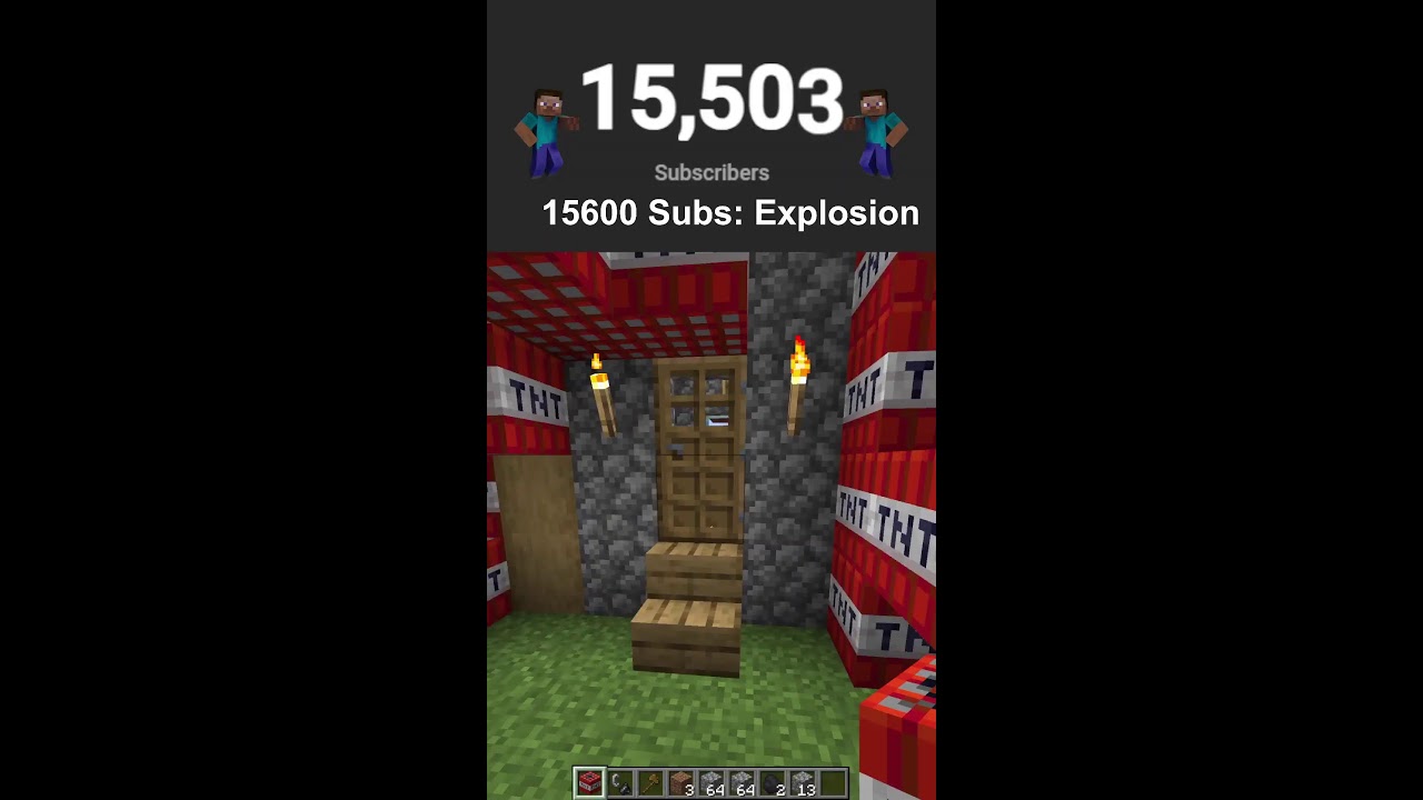 Every 100 subscribers TNT explosion - YouTube