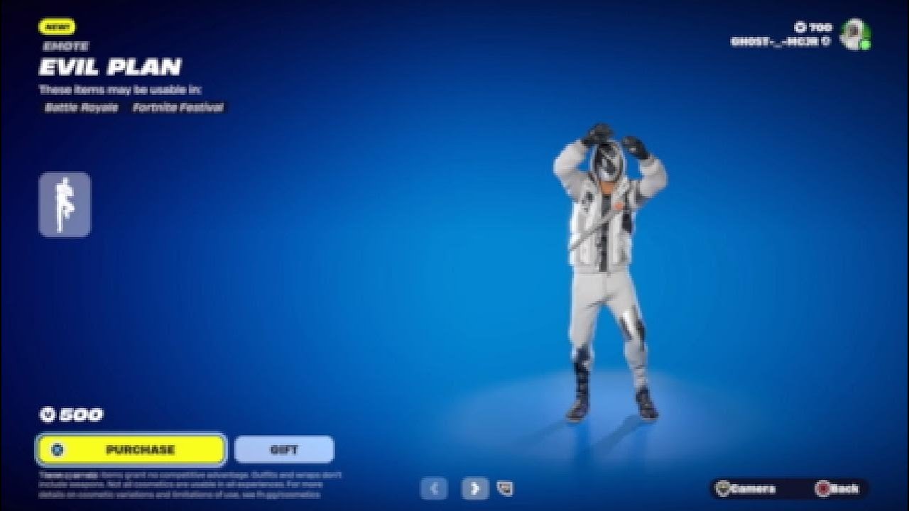 New fortnite Evil plan emote! - YouTube