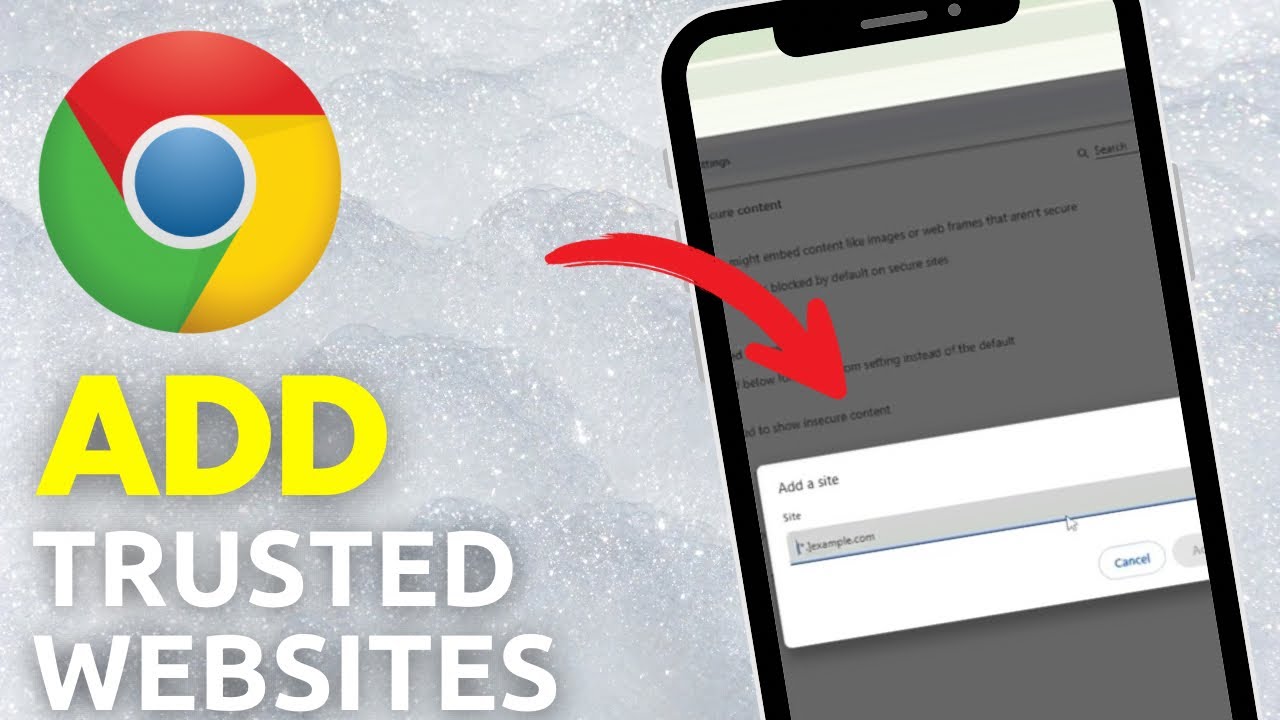 How To Add Trusted Sites On Google Chrome - YouTube