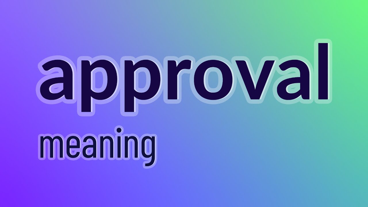 Approval - 138 English Vocabulary Flashcards - YouTube