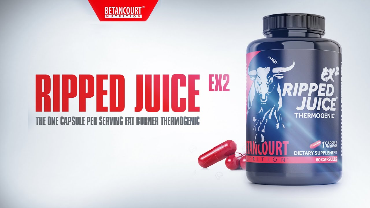 Ripped Juice EX2- the one capsule per serving fat burner Thermogenic ...