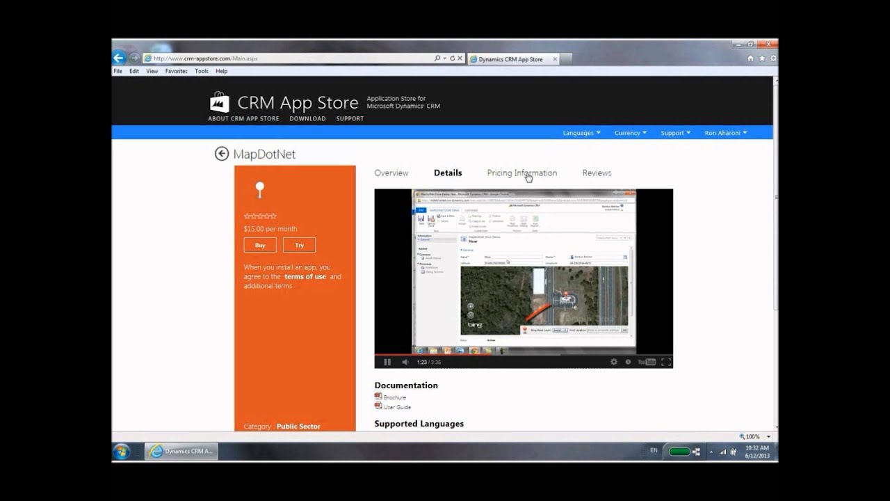 CRM App Store for Dynamics CRM - YouTube