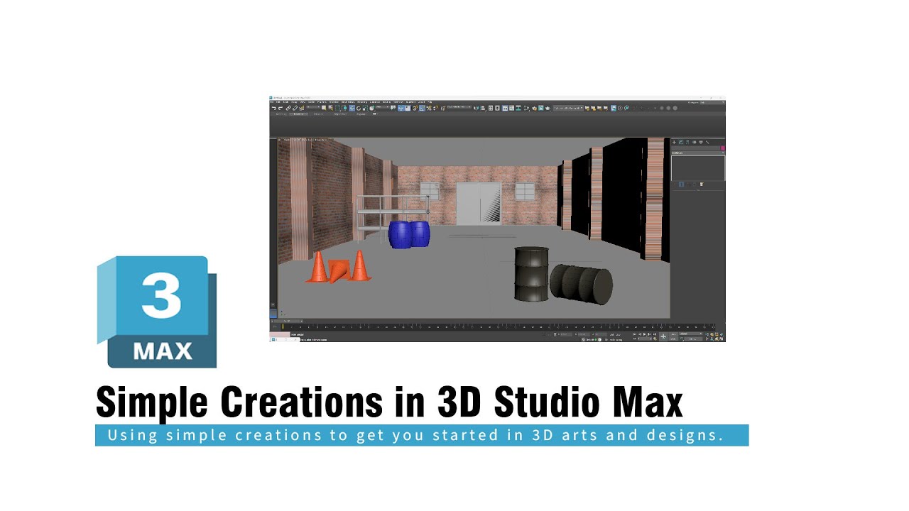 Simple creations in 3Ds Max: Empty ware house - YouTube