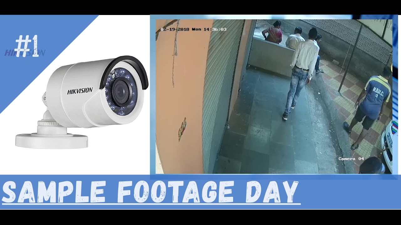 Hikvision 1MP Bullet Footage and Features |CCTV HD Resolution| Day ...