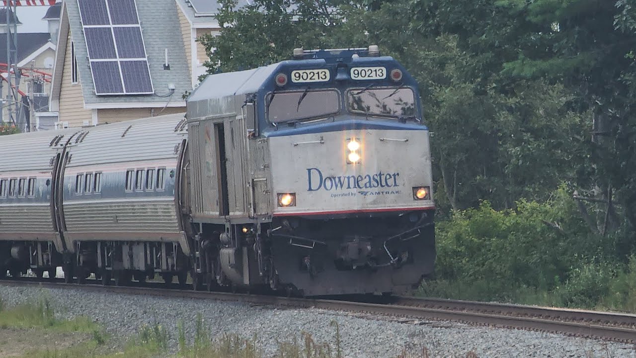 Amtrak Maine- Boston North Station bound Amtrak Downeaster train 684 ...